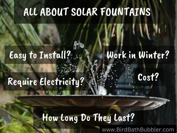 How Does a Solar Fountain Work + 8 Questions Answered...
