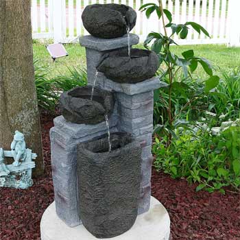4 Cool Stacked Stone Water Features - Kits & DIY Ideas